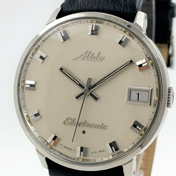 MIDO Electronic Ref. 7007 Tuning Fork Cal. 1207 EC Working Swiss T ...