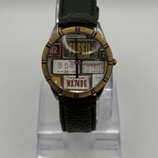 Rare Fossil JR-7630 Road Trip Collection Series License Plate Dial ...