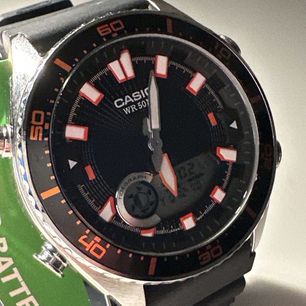 Casio Ana-Digi Black Men's Watch - AMW-720 | WatchCharts Marketplace