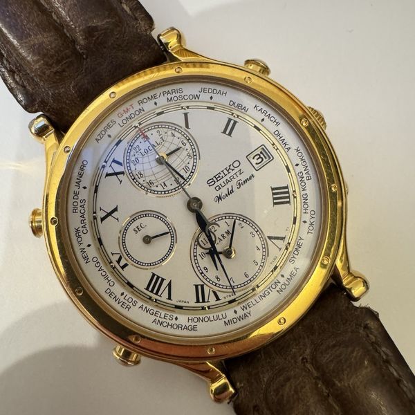 Seiko World Time Quartz Watch | WatchCharts Marketplace