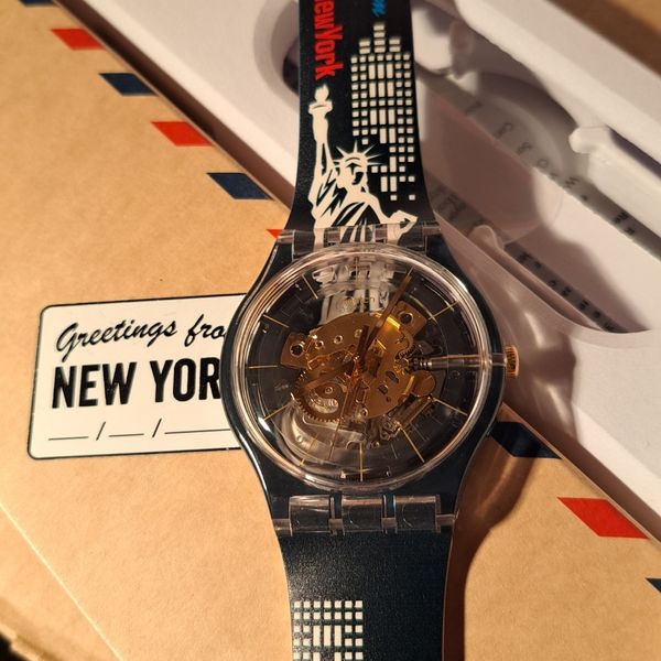 Swatch Watch New York Exclusive Skeliton Dial | WatchCharts Marketplace