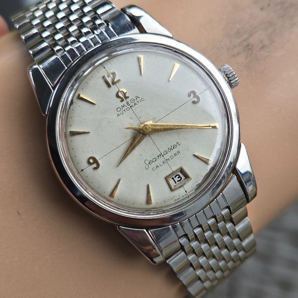 Vintage Omega Seamaster Calendar men's automatic watch cal.355 Bumper ...