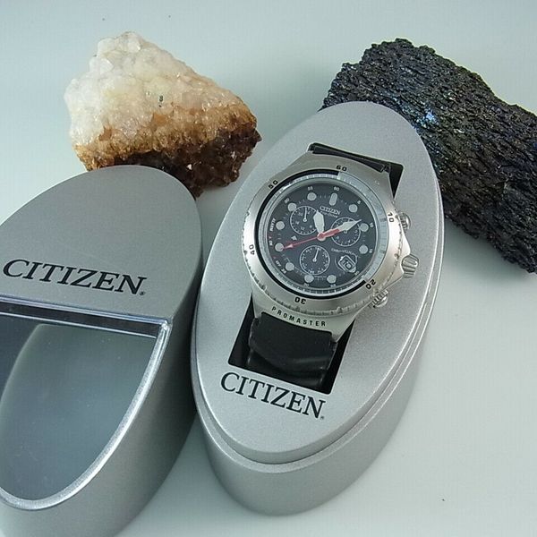 Citizen Promaster Eco Drive Chronograph WR 200 solaruhr Alarm Mens ...