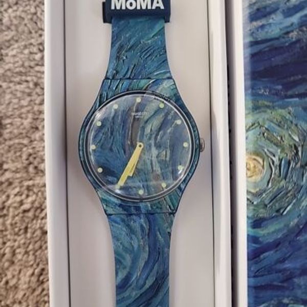 NEW In Box Swatch X MoMA The Starry Night by Vincent Van Gogh SUOZ335 ...