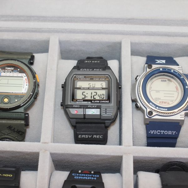 Vintage Digital Watch Collection Timex/Casio Victory HJJKS Thermo ...