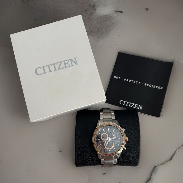 Citizen Sapphire Chronograph Day Date CB5916-59L PCAT Eco-Drive Men's ...
