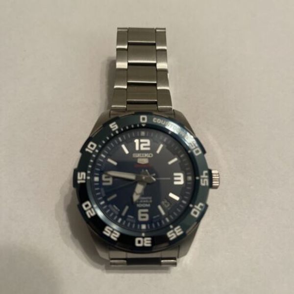 Seiko 5 Sports Blue Men's Watch - SRPB85K1 rare countdown bezel ...
