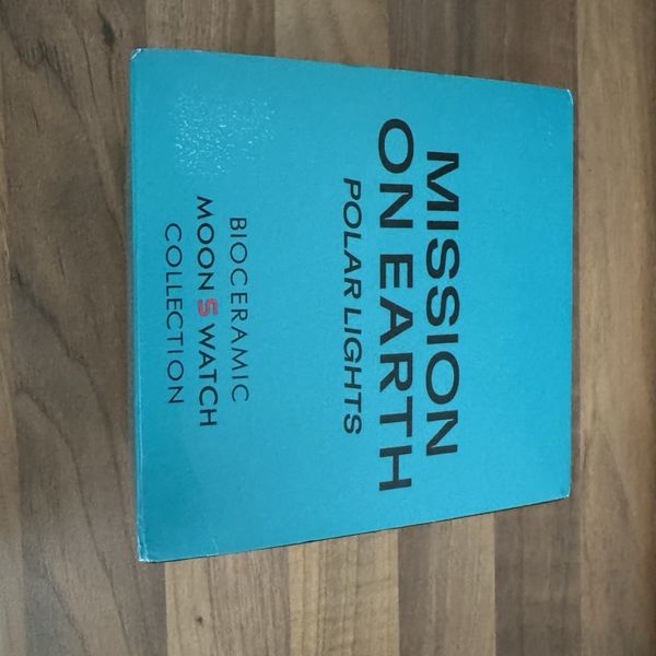 OMEGA X Swatch Moonswatch Mission on Earth Polar Lights Genuine Box ...