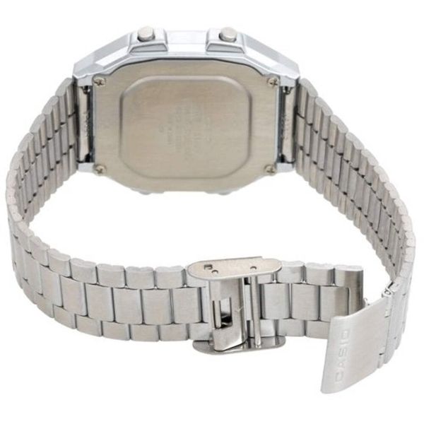 Casio A178WA-1A Vintage Series Silver Tone Retro Stainless Steel Digital Watch | WatchCharts ...