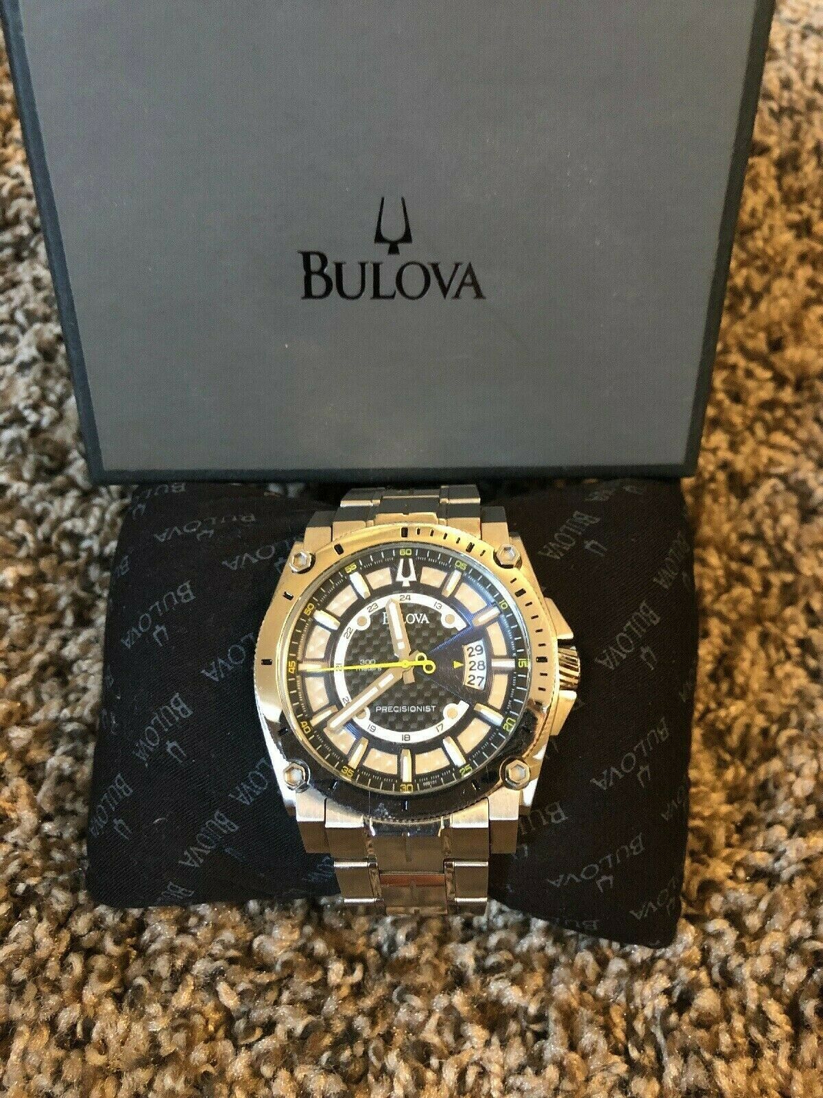Bulova Precisionist 96B131 Wrist Watch FOR PARTS NOT WORKING ...