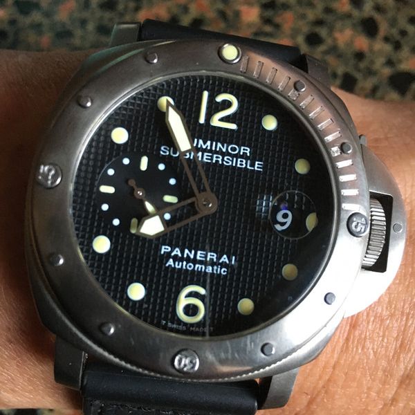 Panerai Titanium SUBMERSIBLE 25 D, with Boxes & Papers | WatchCharts ...