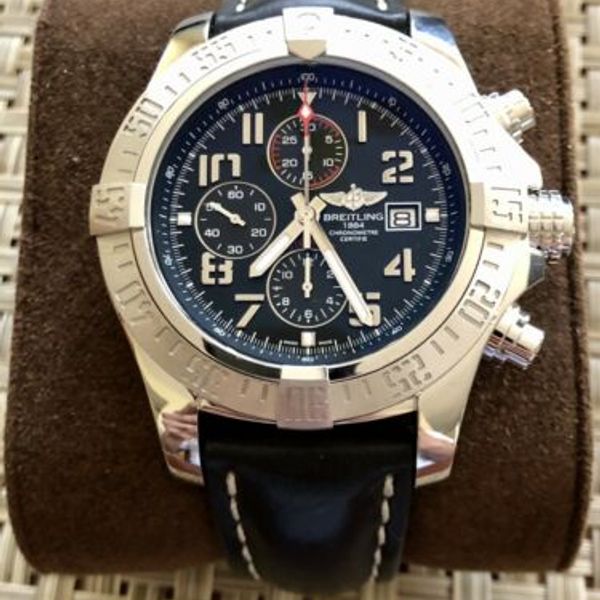 Breitling Avenger Men's Black Arabic Numerals Dial Watch - A13371/BC29 ...