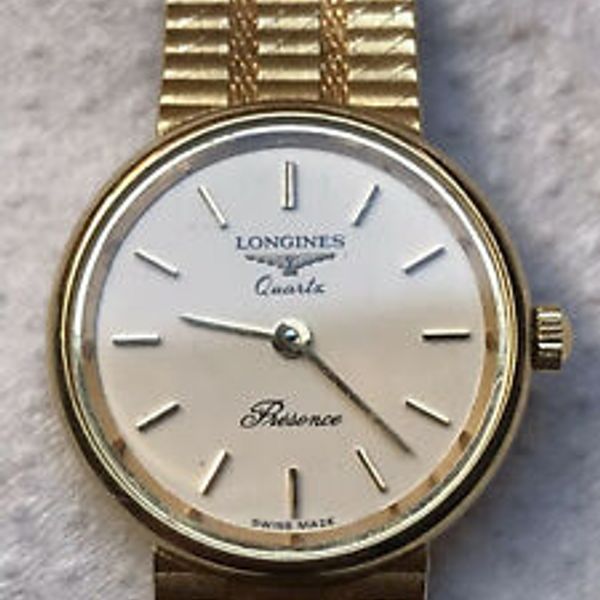 【FREE SHIPPING】 Watch Longines 9 ct solid gold bracelet watch | WatchCharts