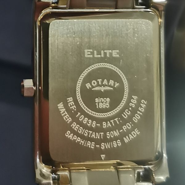 Rotary Elite Mens Watch, Gold Plated, Amazing Condition, Missing Box ...