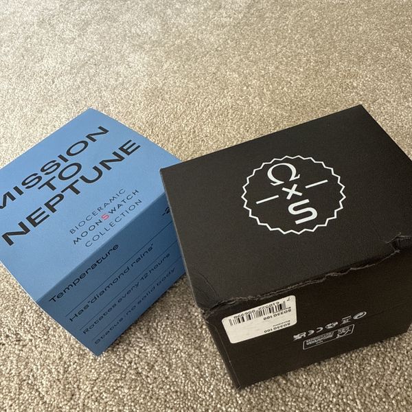 Omega Swatch Mission To Neptune Watch. Non Running , Damage To Box Rare ...