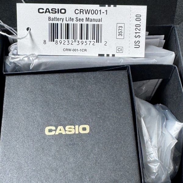 CASIO WATCH 50TH ANNIVERSARY CASIO RING WATCH CRW001-1 In Hand Ships ...