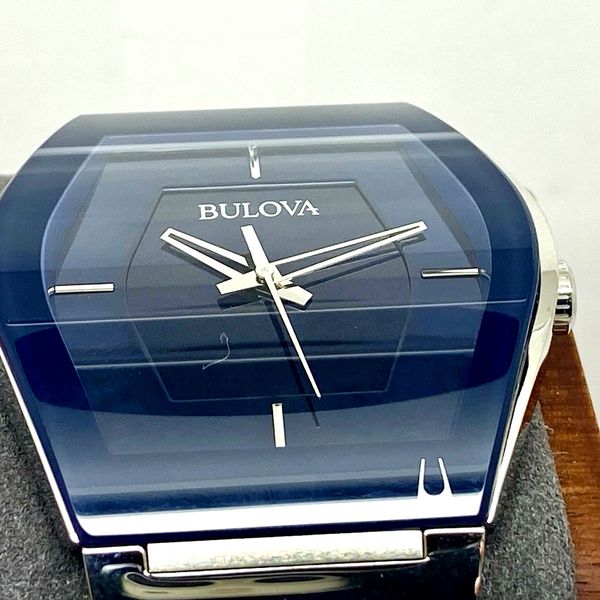 Bulova Men's Watch 96A258 Gemini Quartz Blue 40mm Broken Band FOR ...