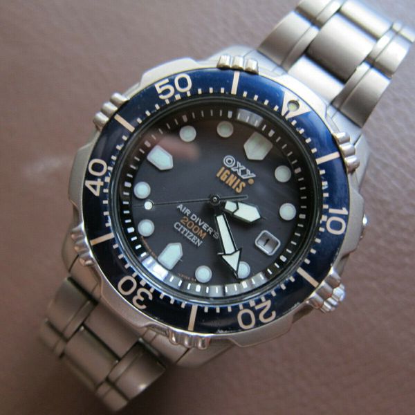 RARE citizen oxy IGNIS AIR DIVER's 200m TITANIUM 6218 | WatchCharts Marketplace