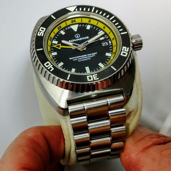 FS: Aquadive GMT Black dial Swiss ETA 2893-2 | WatchCharts Marketplace