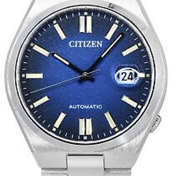Citizen Tsuyosa Stainless Steel NJ0151-88L Automatic Digital Blue Dial ...