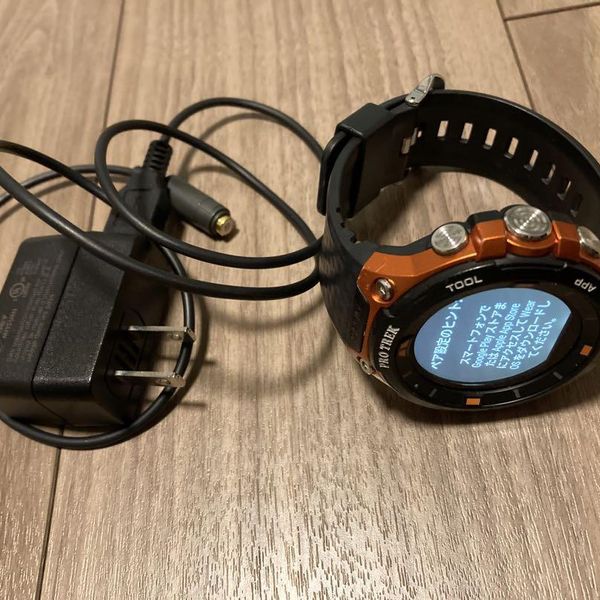 CASIO Protrek Smart WSD-F20-RG Watch Digital Orange with Charging cable ...