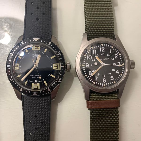 [WTS] Oris Divers 65 and Hamilton Khaki Field Mechanical | WatchCharts ...