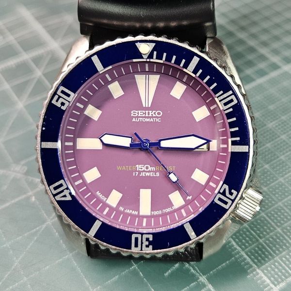 Men's Vintage Seiko 7002-7001 17 Jewel Automatic 150m Resist MOD ...