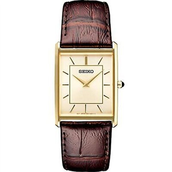 Seiko Essentials Quartz Light Champagne Dial Men's Watch SWR064 | WatchCharts Marketplace