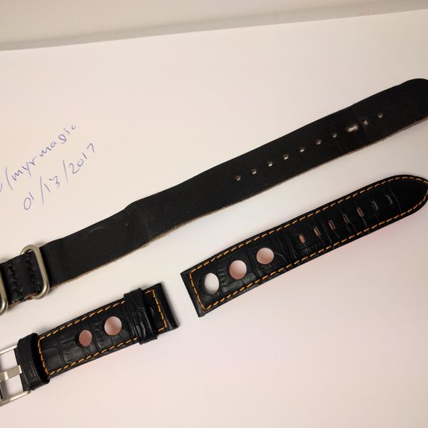 [WTS]Leather ZULU and Rally Straps 22mm | WatchCharts Marketplace