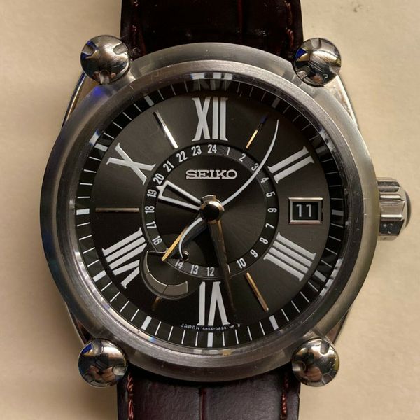Seiko 5R66-0AB0 Galante Spring Drive GMT Automatic Winding ...