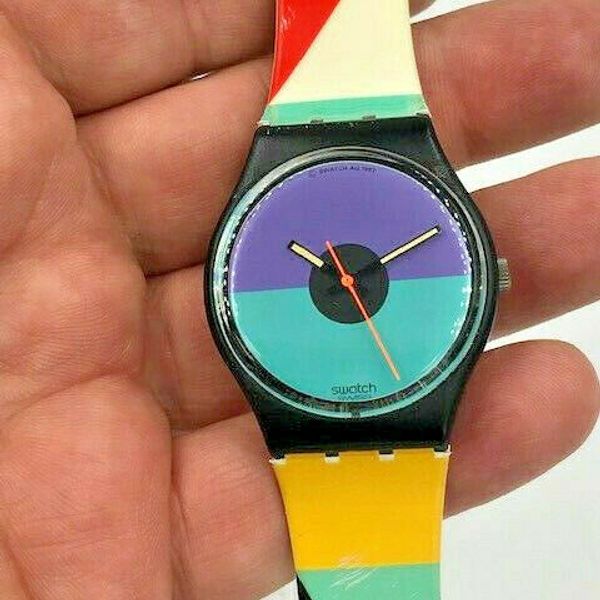 Swatch Watch St. Catherine Point GB121 Very rare 1987 Working New ...