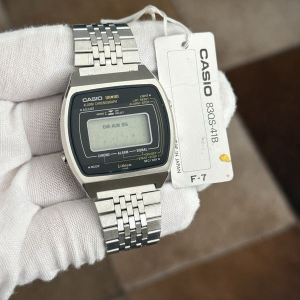 Rare Vintage Casio 83QS-41 Menâ s Digital Alarm Chronograph Sports ...
