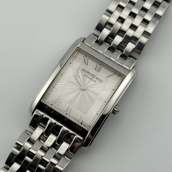 RARE Vintage Raymond Weil Geneve Tank Textured Dial Sapphire BOXED ...