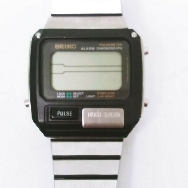 VINTAGE SEIKO PULSE METER WATCH S229-5019 EXCELLENT CONDITION NEEDS ...