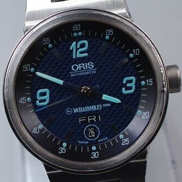 [Exc+5] ORIS Williams F1 7560 Automatic Blue Dial Day Date Men's Watch ...
