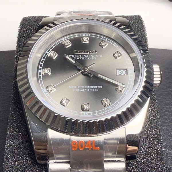 Seiko Custom Mod Diamond Dial 40mm w/Automatic NH35 movement ...