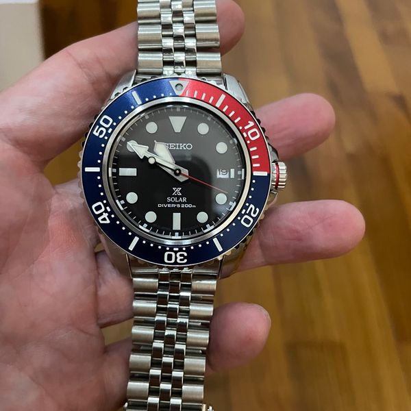 Seiko Prospex Pepsi SNE591P1 Diver Solar watch | WatchCharts Marketplace