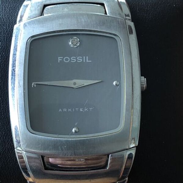 Fossil Grey Arkitect Tank Watch | WatchCharts Marketplace