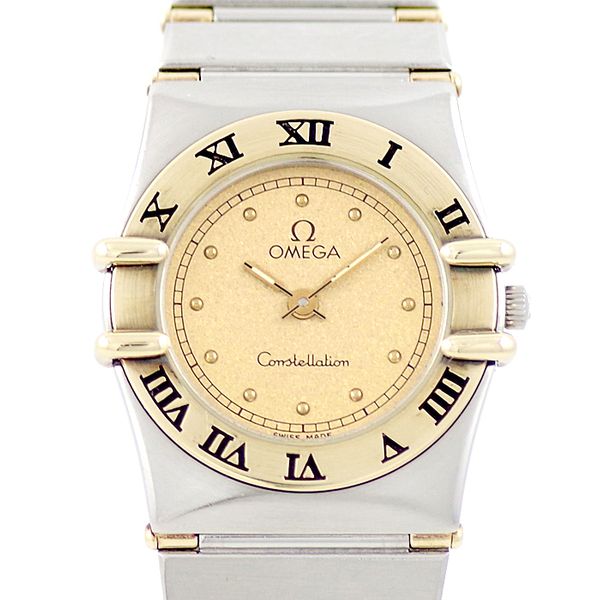 Battery replaced OMEGA Omega Constellation Mini Gold K18YG Yellow Gold SS Stainless Steel ...