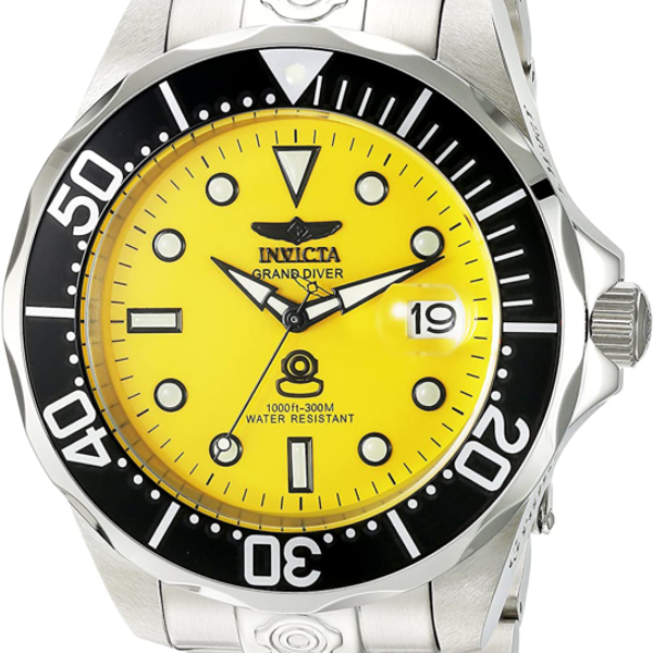 Invicta Men'S 3044 Stainless Steel Grand Diver Automatic Watch, Silver ...