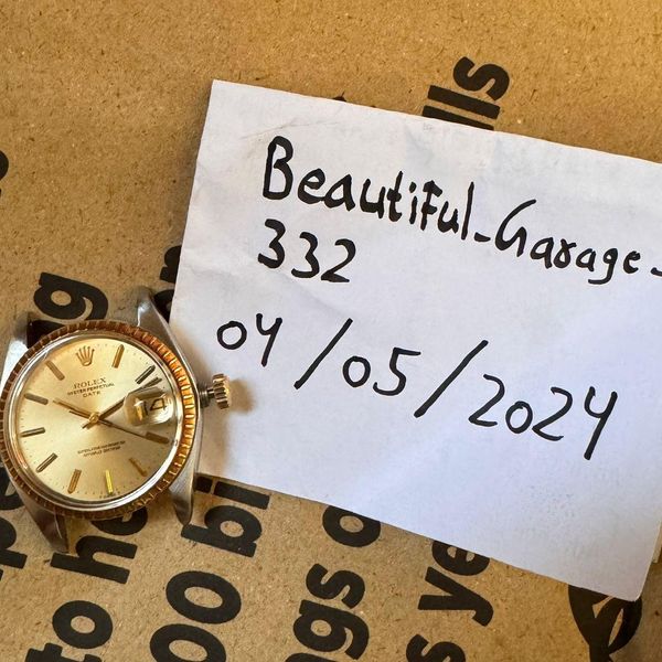 [WTS] Rolex Oyster Perpetual Date Ref.1505, stainless 14K gold bezel ...