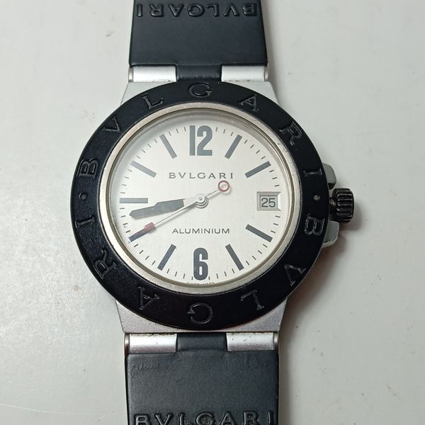 Reloj Pulsera BVLGARI aluminio AL38A negro para hombre- | WatchCharts ...