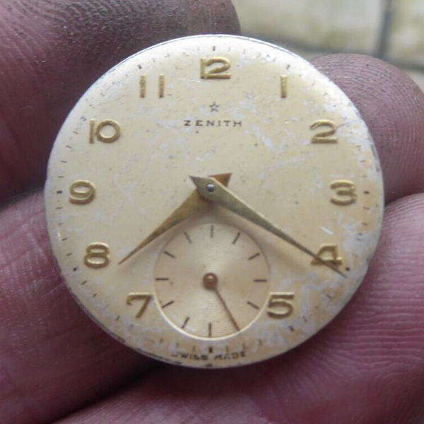 VINTAGE ZENITH 17 JEWELS GENTS WRISTWATCH MOVEMENT WORKING ...
