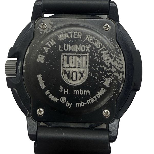 Vtg Luminox Navy Seal Watch Yellow Face Black Case Band Swiss 20 ATM WR ...