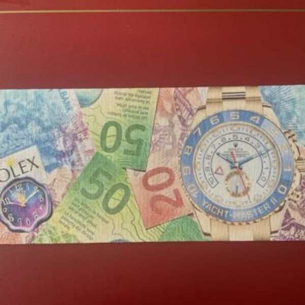Pop art Swiss/Dollar Bill Art ~ Rolex II ~ Original Signed Dollar Home ...