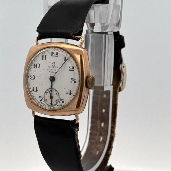 9ct Gold Cased Omega Trench Watch - 1930 | WatchCharts Marketplace