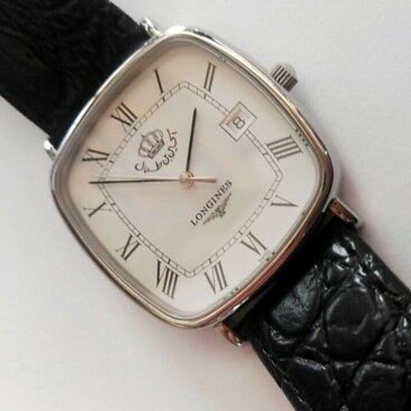 Longines Cal L 263.2 Royal Gift Jordan King Hussein Swiss Men's White ...