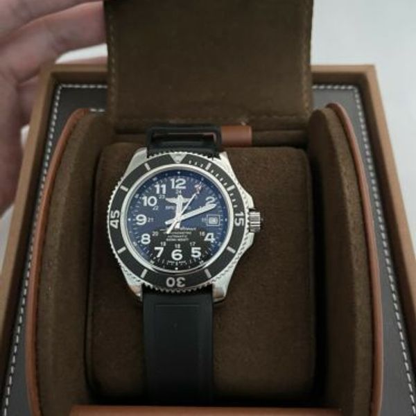 Breitling Superocean Men's Black Watch with Arabic Numerals - A17365C9 ...