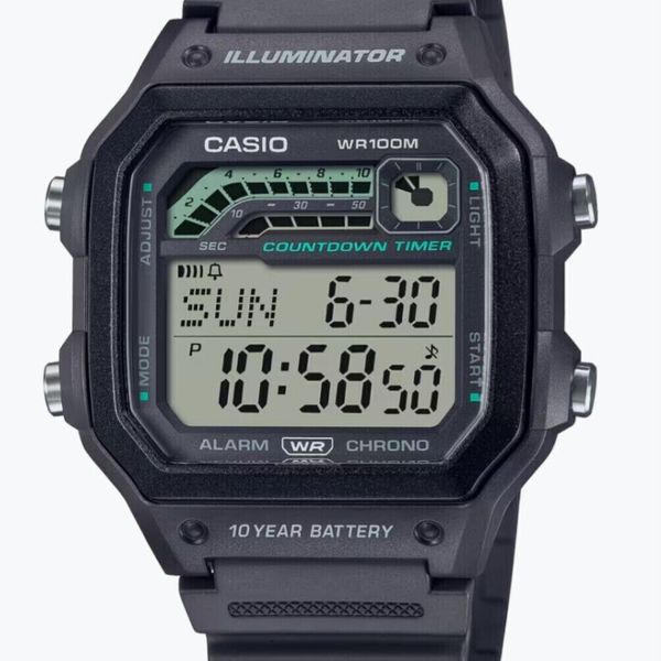 Casio WS1600H-8AV, Chronograph Watch, World TIme, Alarm, 10 Year ...