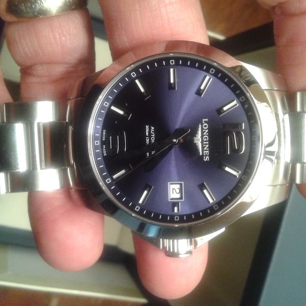 SOLD! Longines Conquest 39mm Auto - Blue, Mint . . . | WatchCharts